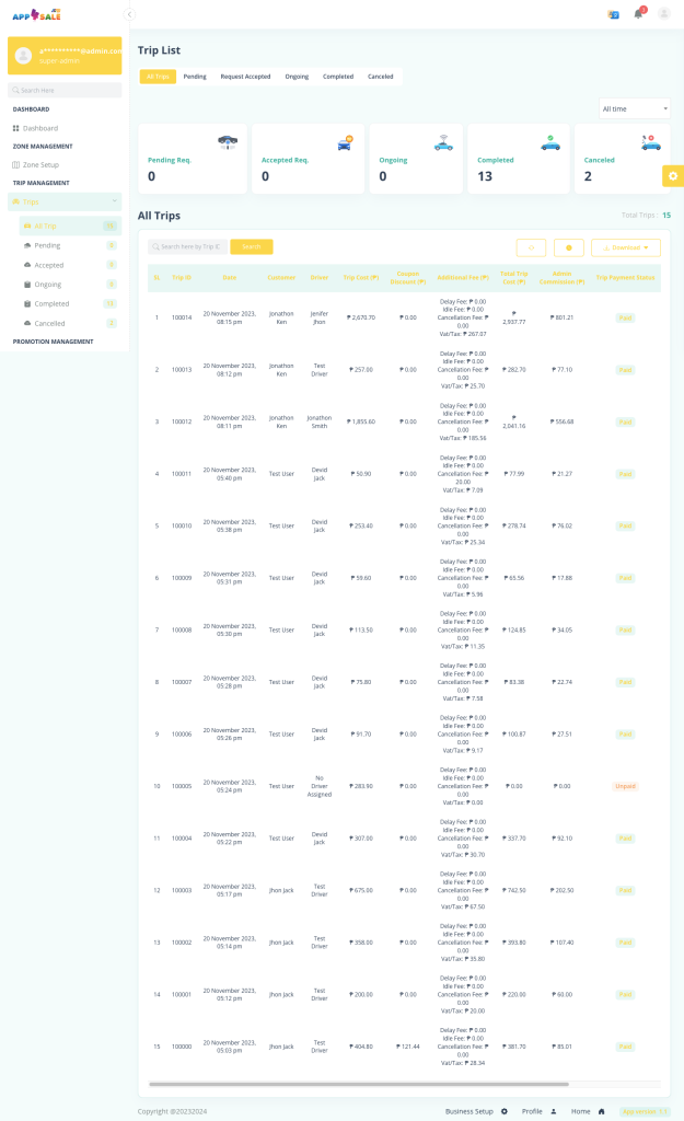 Ride Booking with Parcel Delivery (Joyride Clone) - Gabaon Inc.