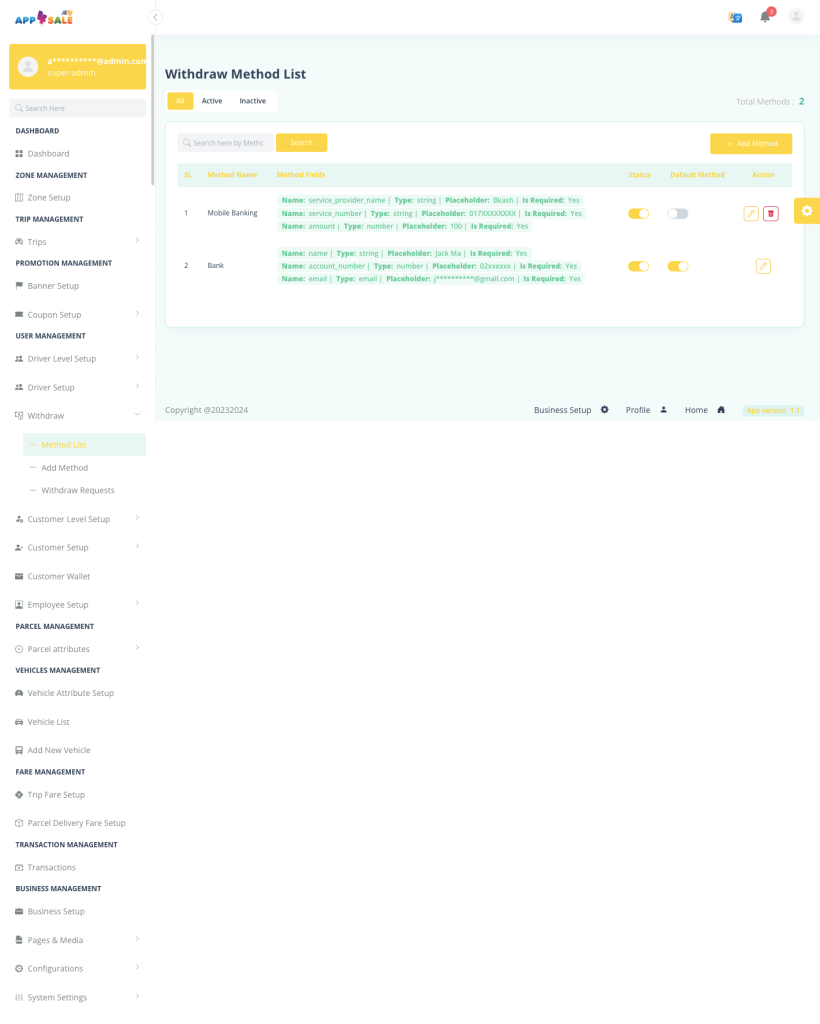 Ride Booking with Parcel Delivery (Joyride Clone) - Gabaon Inc.